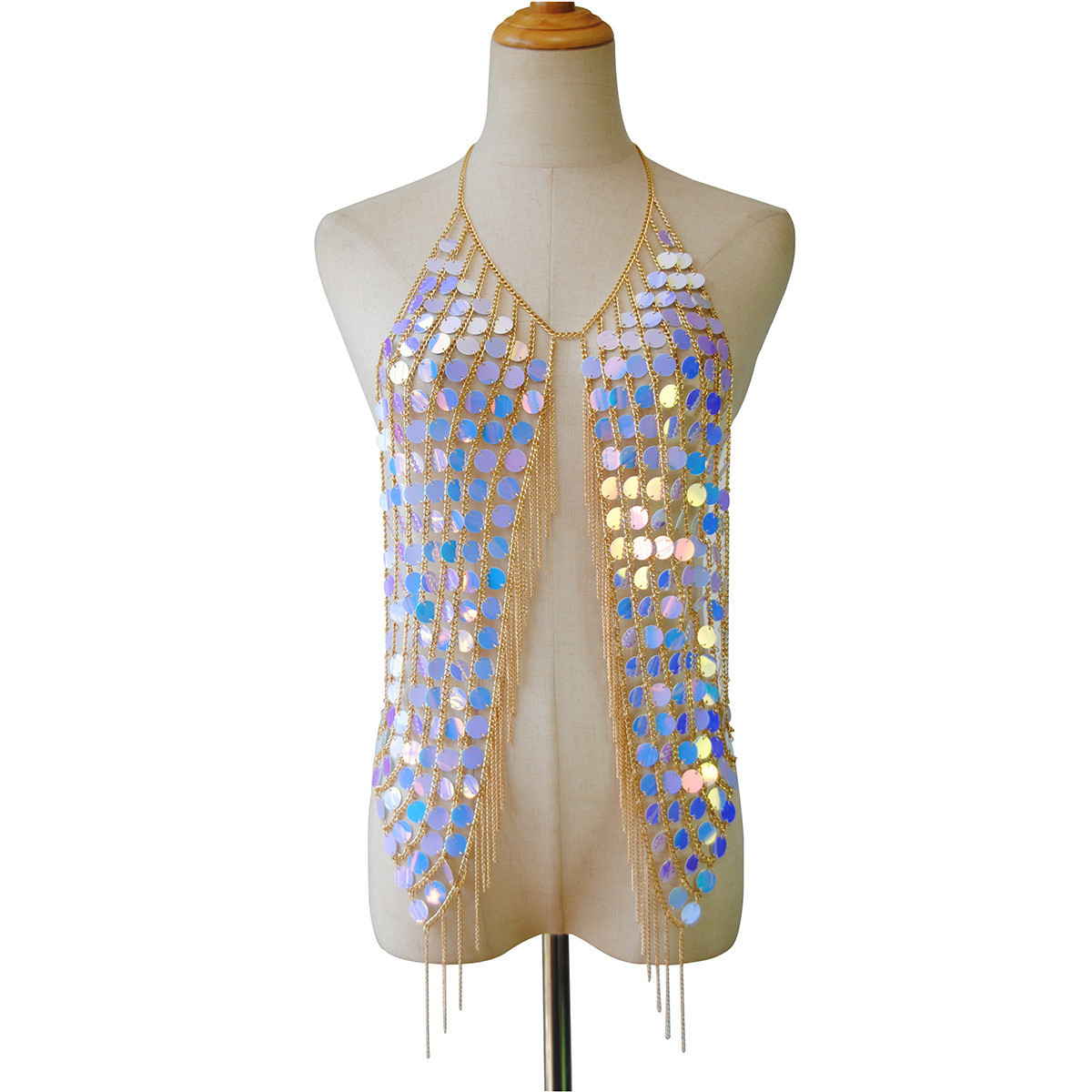 Wholesale Accessories Style Body Chains Glow Sequin Straps Body Chain ...