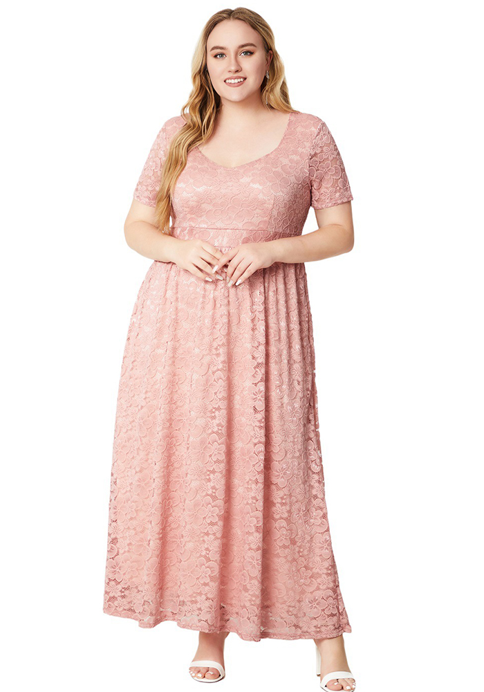 Wholesale Plus Size Ladies'lace Dress | Global Lover