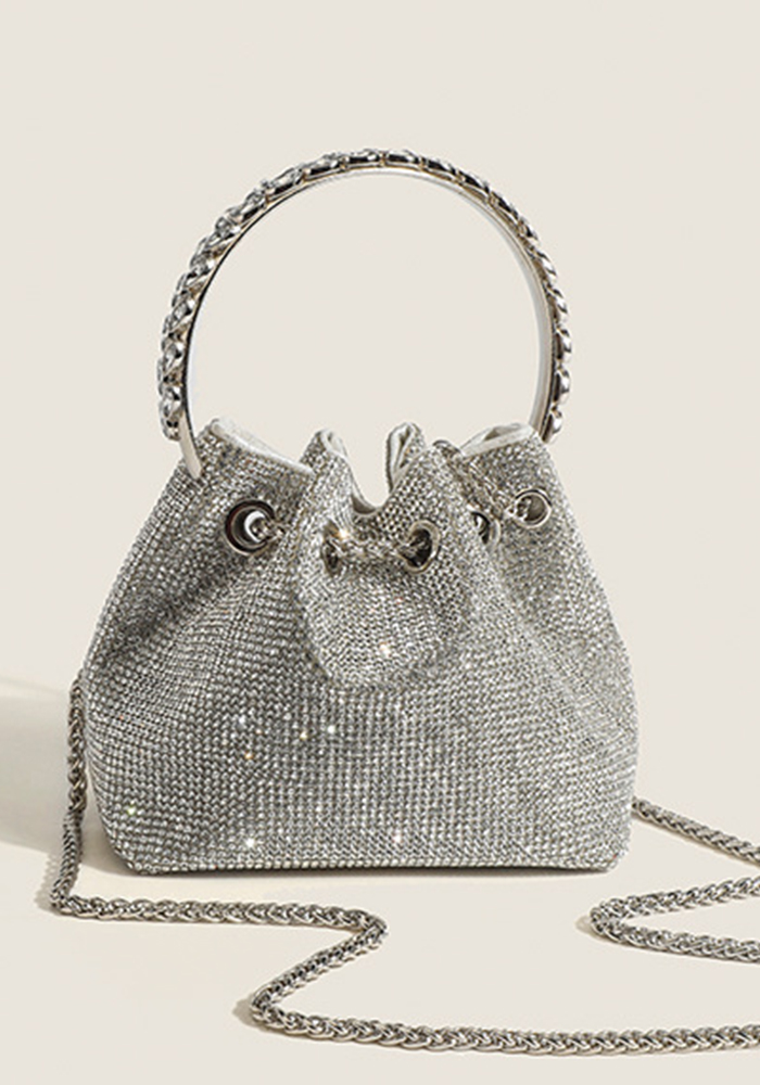 Wholesale Full Diamond Bucket Bag Female Small Bag Summer Shoulder Bag ...