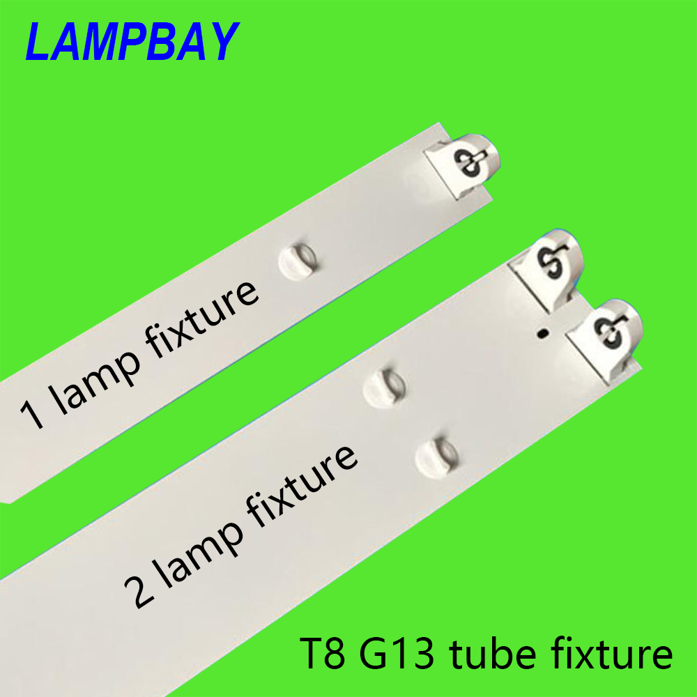 T8 G13 Tube Fixture 2ft 3ft 4ft 5ft Single Double Led Lamp House 24 36