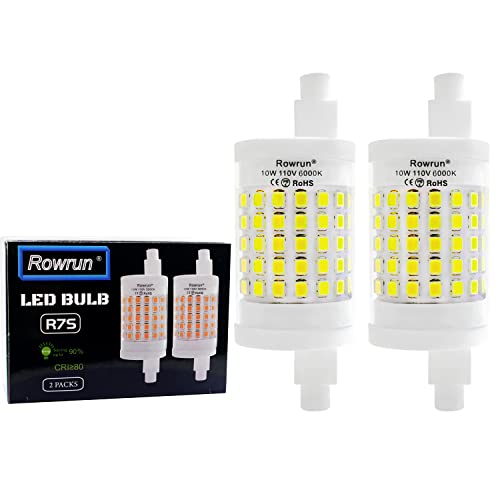 R7S LED Bulb 78mm Dimmable 10W Cole White (100-Watt Equivalent) 1000lm ...