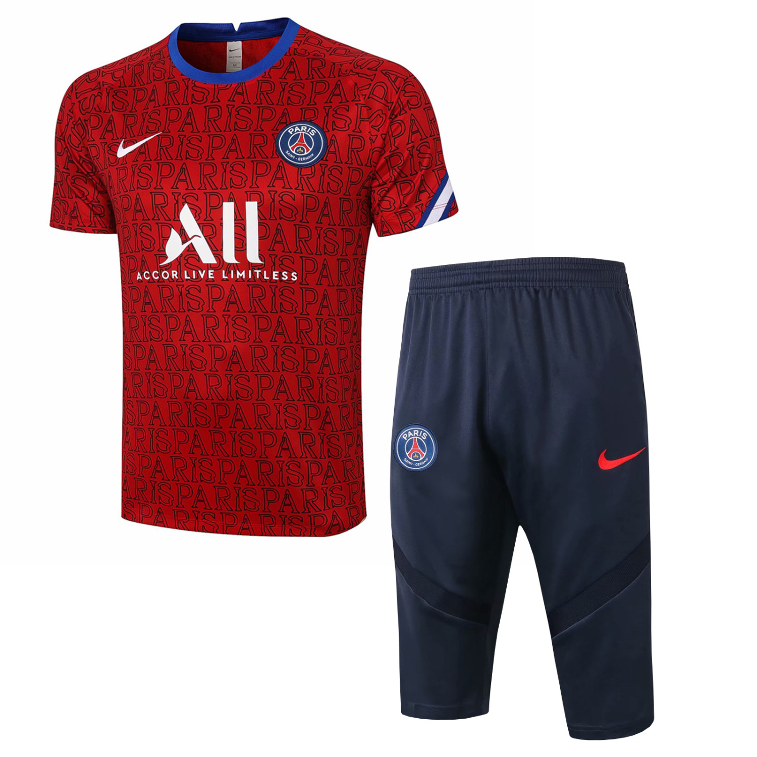 US$ 28.80 - Mens PSG Short Training Suit Red 2020/21 - www ...