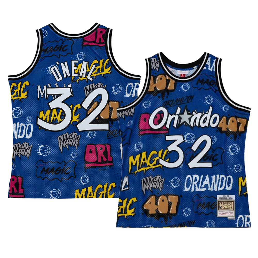 US$ 22.80 - Mens Orlando Magic Blue Slap Sticker 1994-95 Swingman ...