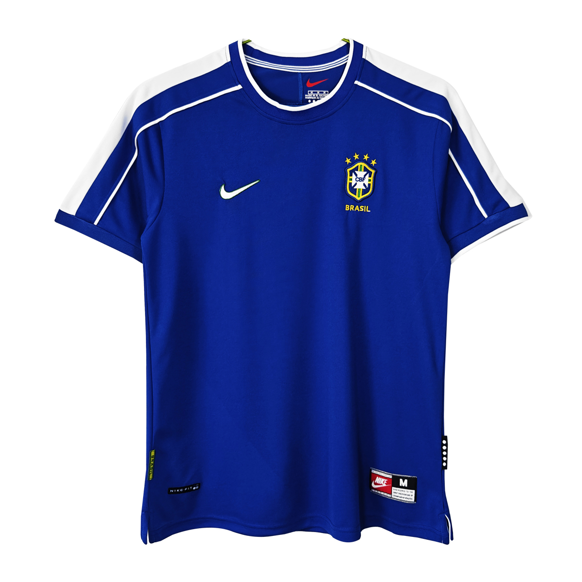 US$ 18.80 - Mens Brazil Retro Away Jersey 1998 - www.fcsoccerworld.cn