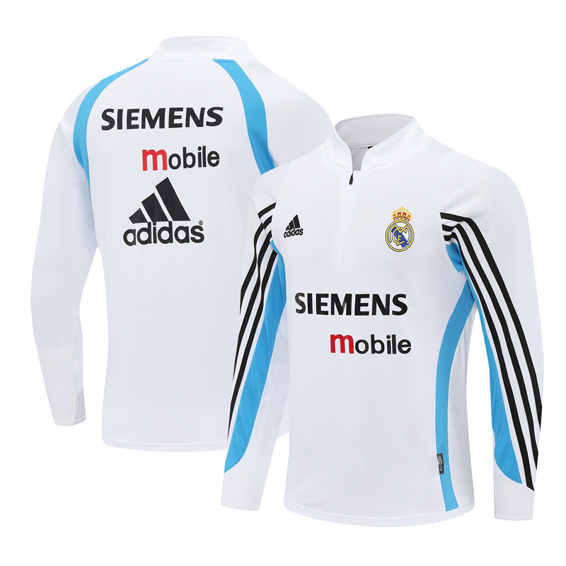 US$ 22.80 - Mens Real Madrid Retro Training Top White 2003/04 - www ...