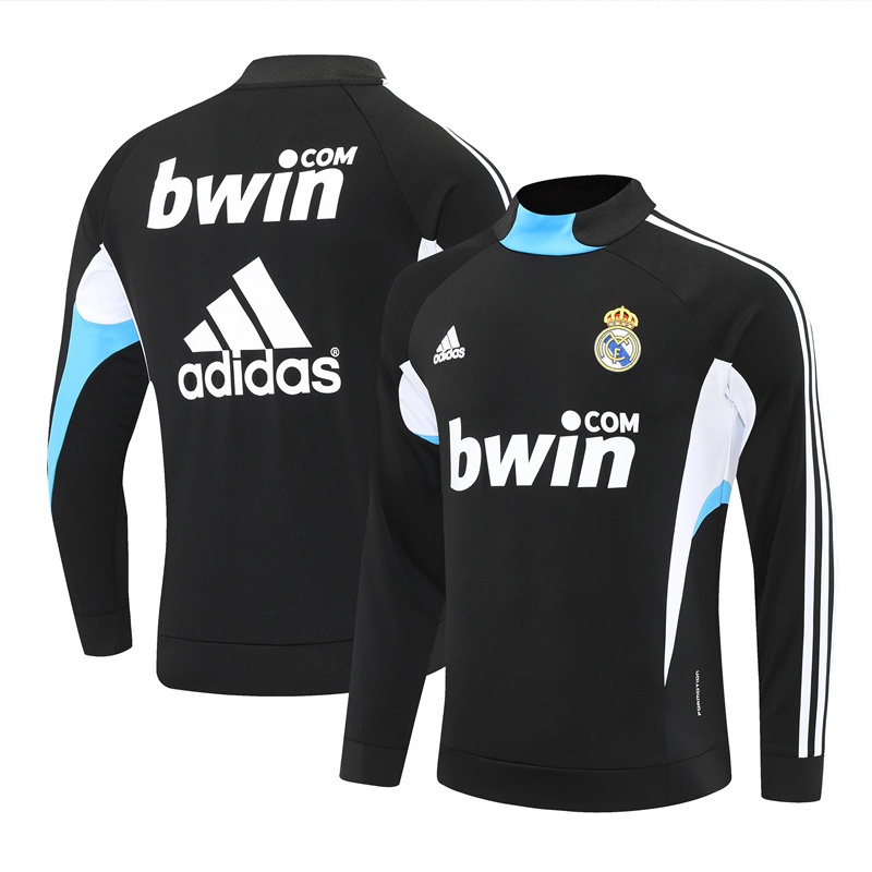 US$ 22.80 - Mens Real Madrid Retro Training Top Black 2008/09 - www ...