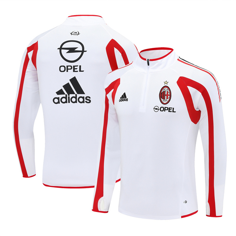 US$ 22.80 - Mens AC Milan Retro Training Top White 2005/06 - www ...