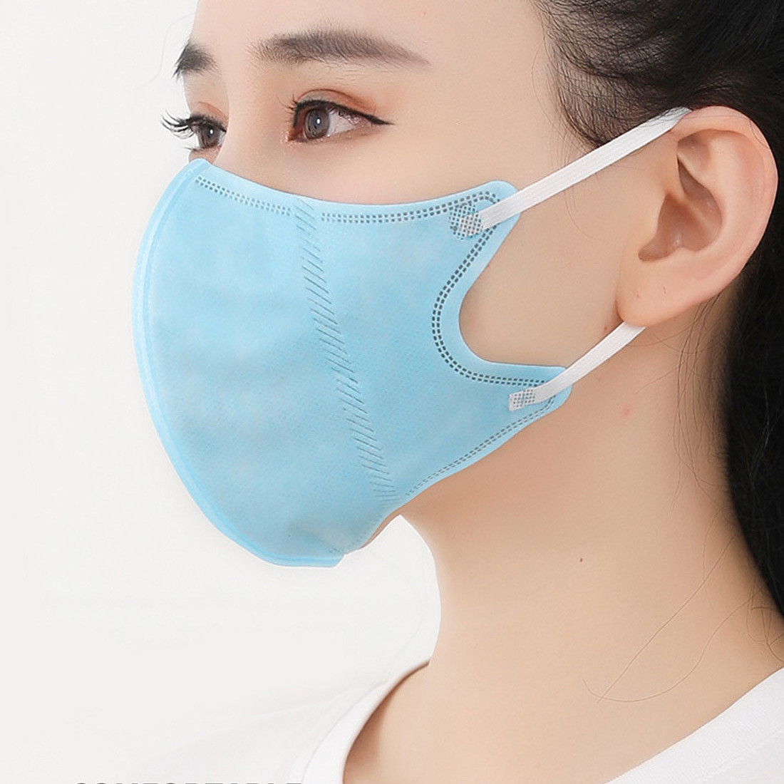 US$ 1.99 - XT-XINTE 2pcs N90 Anti-fog Dust-proof 5-layer Disposable ...