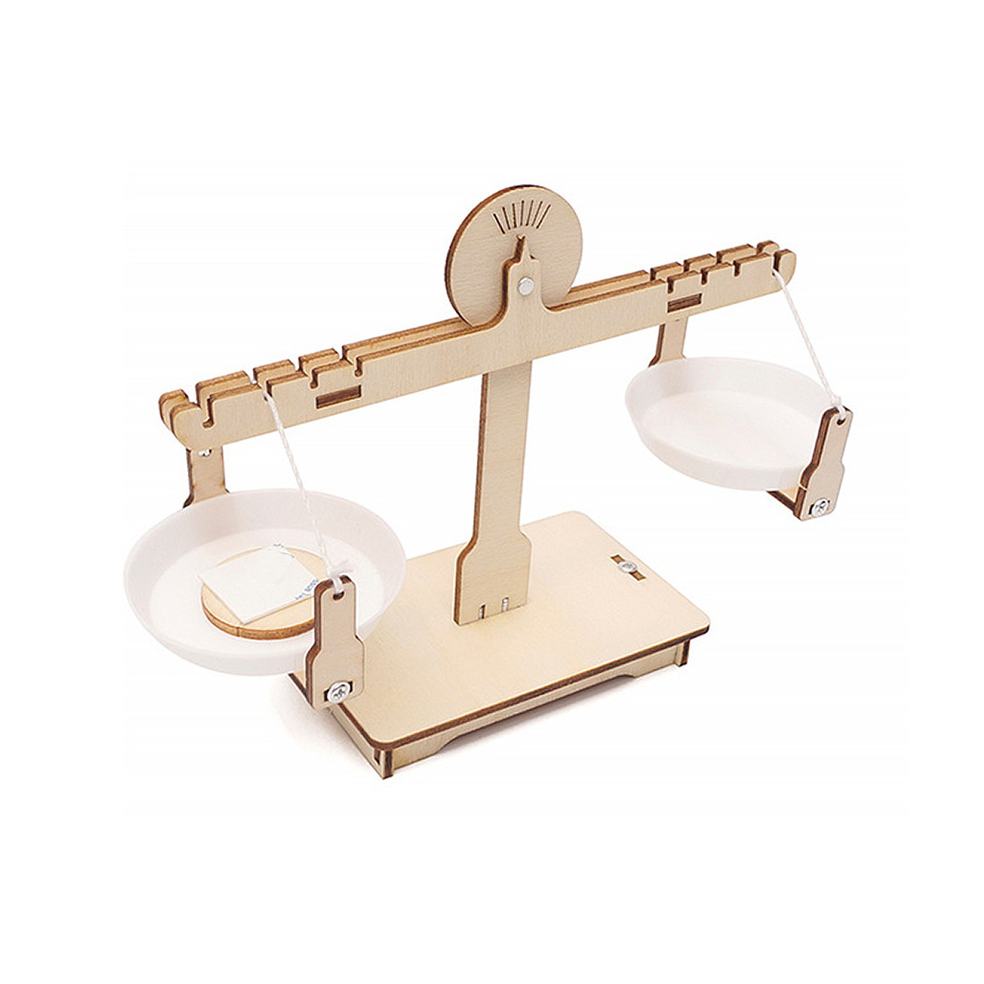 US$ 1.28 - FEICHAO Wooden Balance Scale Model Kit For Children Funny ...