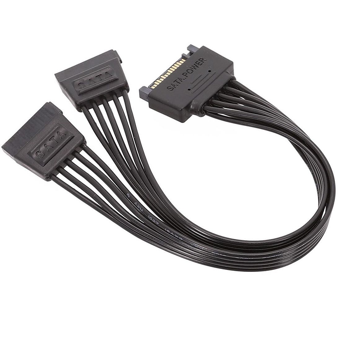 XT-XINTE 20CM/30CM SATA 15Pin Male to Female Power Extension Cable HDD ...