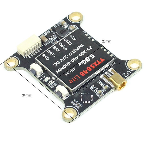 FEICHAO VTX5848 LITE 48CH 5.8G Switchable VTX Video Transmitter Module ...