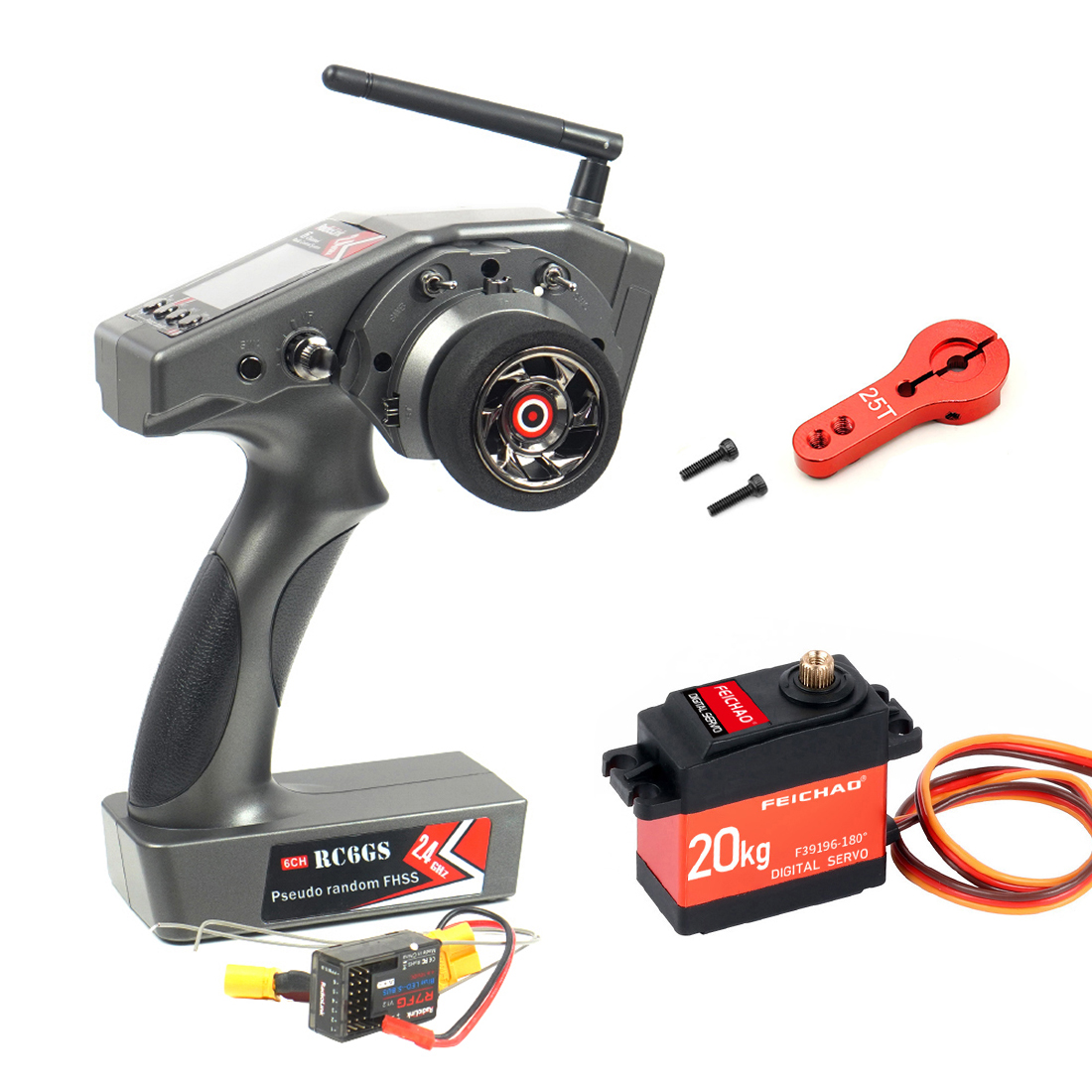 US$ 49.53 - RadioLink RC6Gs 2.4G 6CH RC Transmitter Car Controller w ...