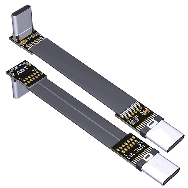 ADT-Link USB 3.1 Type C To Type C Extension Cable Shield FPV FPC Ribbon Flat USB C Cable 3A Gen2 ...