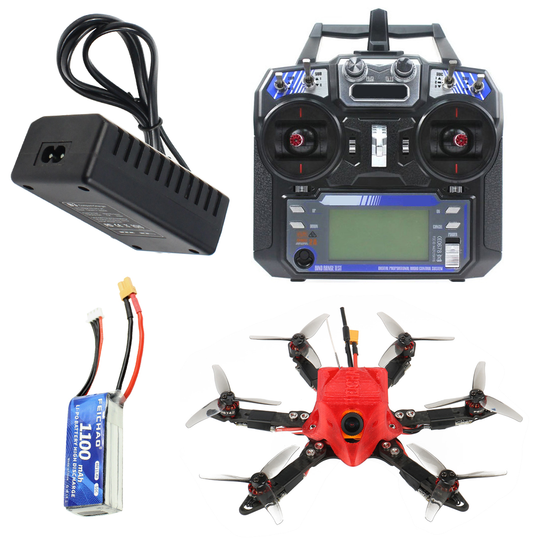 US$ 177.37 - FEICHAO 175mm X6 Mini Airframe FPV Carbon Fiber Frame Kit ...