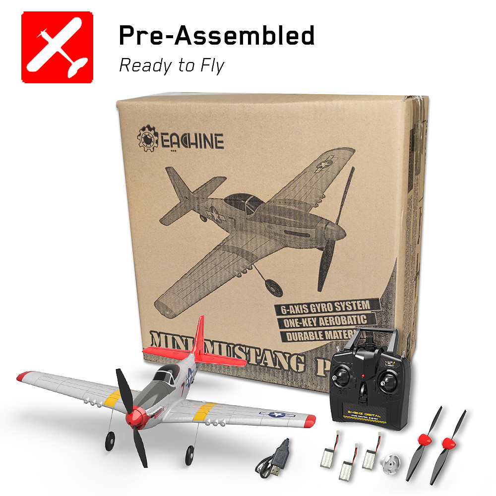 Eachine Mini P-51D EPP 400mm Wingspan 2.4G 6-Axis Electric RC Airplane ...
