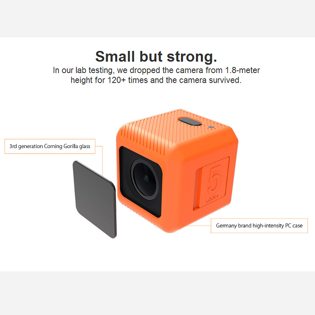 RunCam 5 Orange 12MP 4:3 145 Degree FOV 56g Ultra-light 4K HD FPV ...