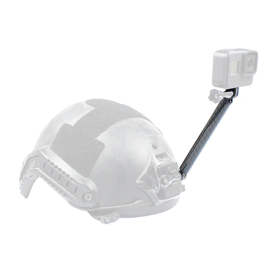 US$ 5.09 - FEICHAO Carbon Fiber Extension Arm Pole Mount Helmet Stick ...