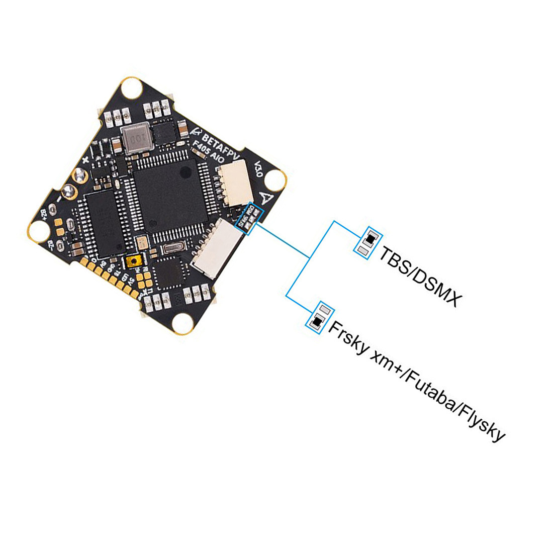 US$ 58.28 - BETAFPV F405 2-4S AIO Brushless Flight Controller 12A&20A ...