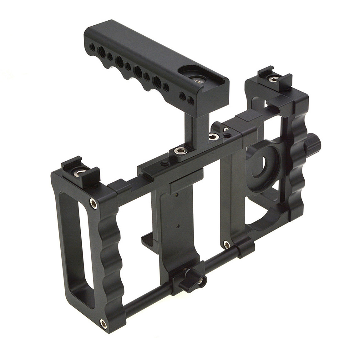 BGNing Aluminium Alloy Dual Hand Handheld Smartphone Video Cage ...