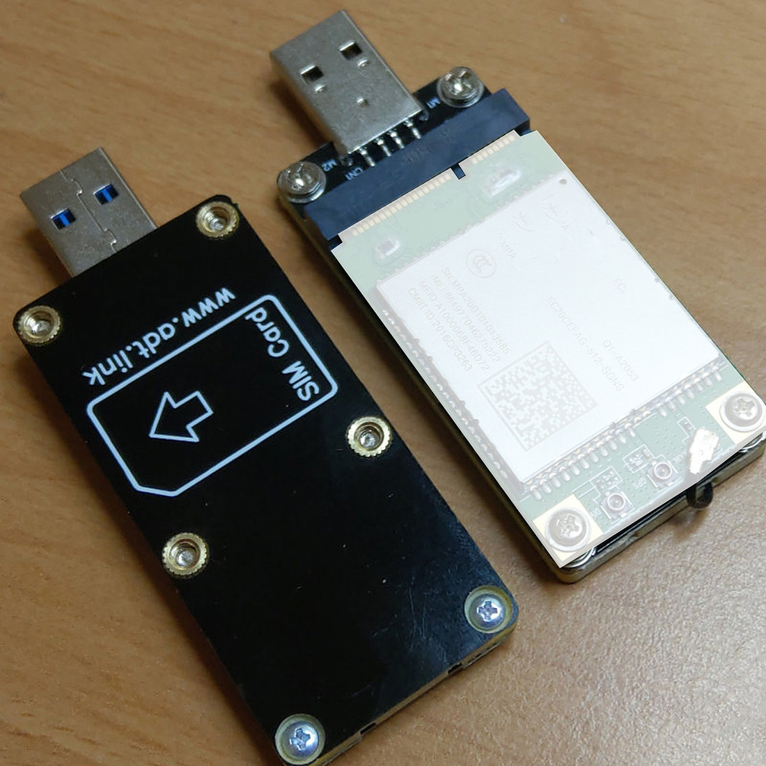 ADT-Link Mini-PCIe To USB2.0 Adatper For 3G/4G/5G/LTE WWAN Card With ...