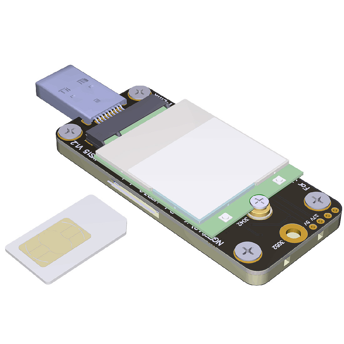 ADT-Link Mini-PCIe To USB2.0 Adatper For 3G/4G/5G/LTE WWAN Card With ...