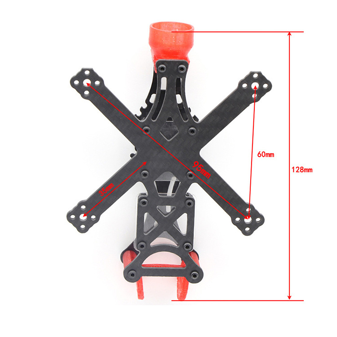JMT X95 95mm Wheelbase 2 inch Micro Carbon Fiber FPV Drone Frame Kit ...