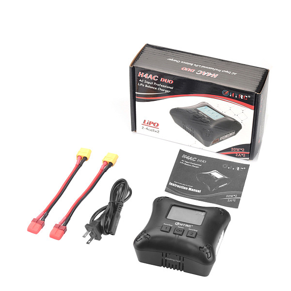 US$ 19.26 ~ US$ 21.40 - RC Charger HTRC H4AC DUO Mini Dual Port Lipo ...