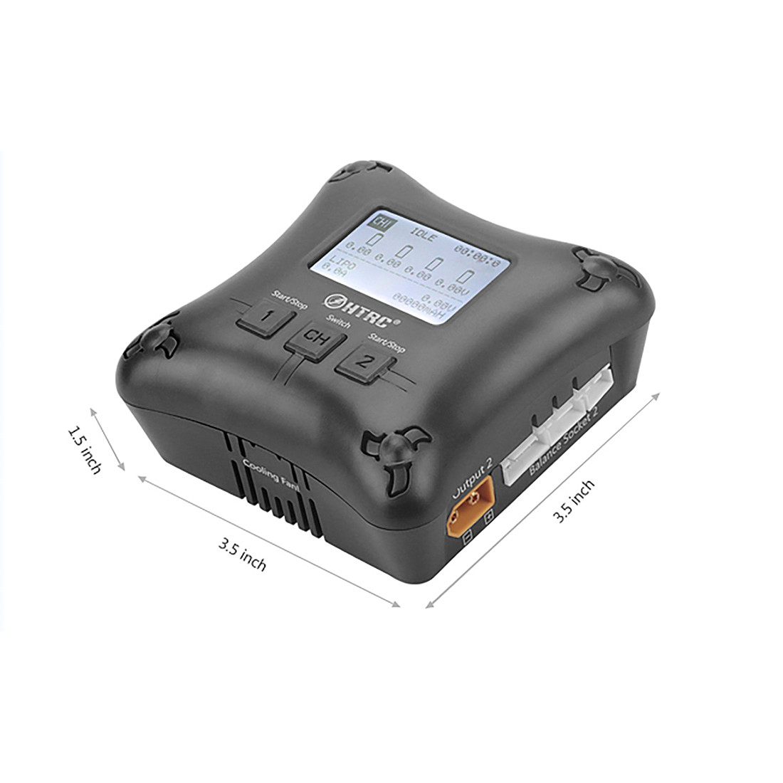US$ 19.26 ~ US$ 21.40 - RC Charger HTRC H4AC DUO Mini Dual Port Lipo ...