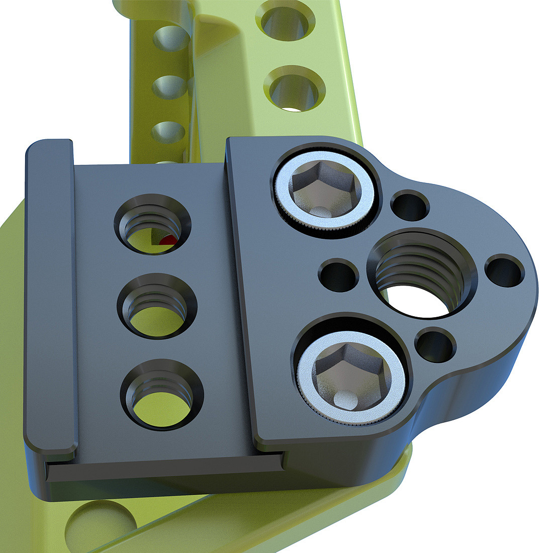 BGNING Mini Cold Shoe Plate Locating Pins Hole to 1/4 Threaded Holes ...