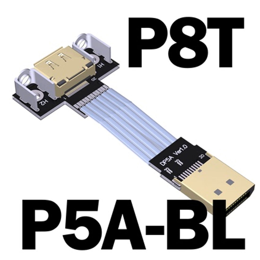 US$ 6.89 ~ US$ 7.66 - XT-XINTE Displayport Ribbon Extension Cable Male ...