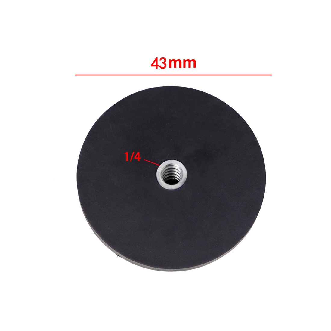 US$ 1.19 - 1/4 Magnetic Base Mounting Bracket Round Rubber Coated ...