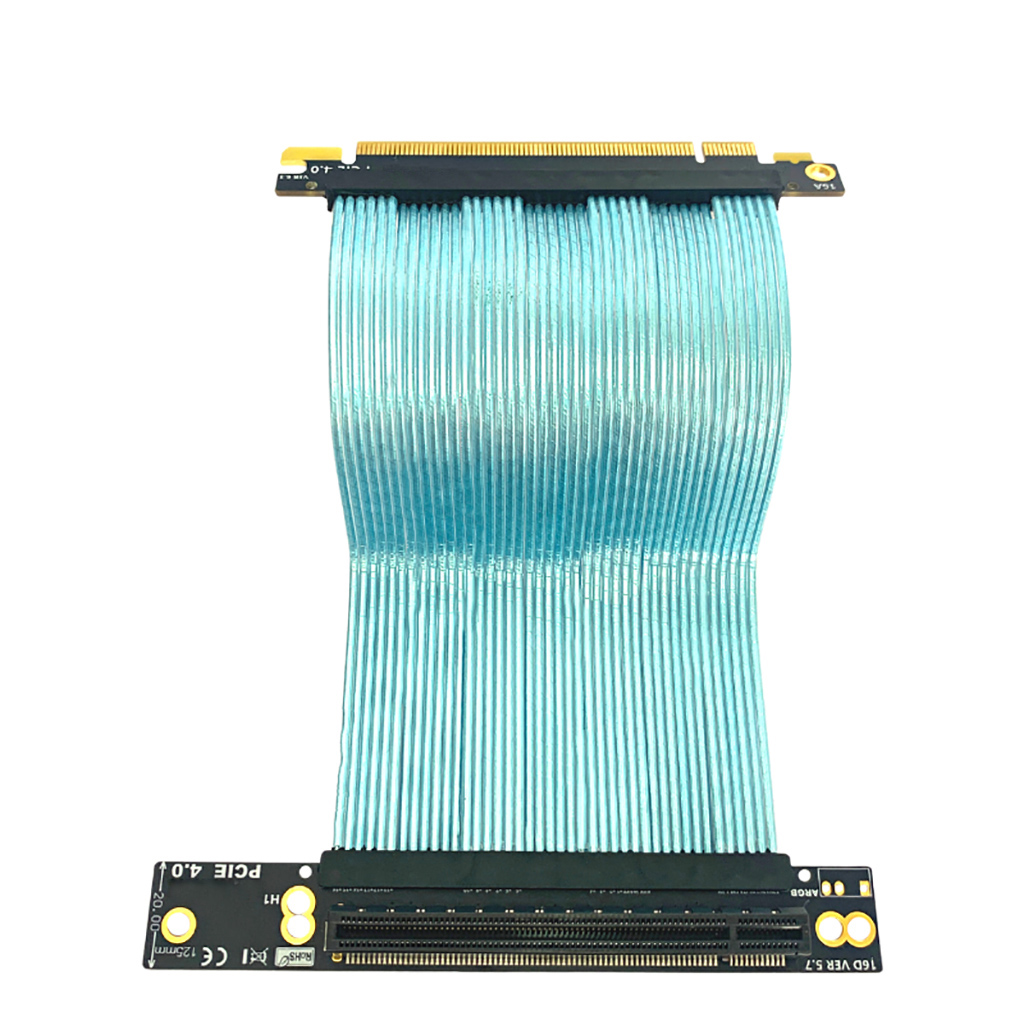 US$ 28.04 - PCIE4.0 X16 Riser Cable for NZXT H1 270° Reverse Right ...