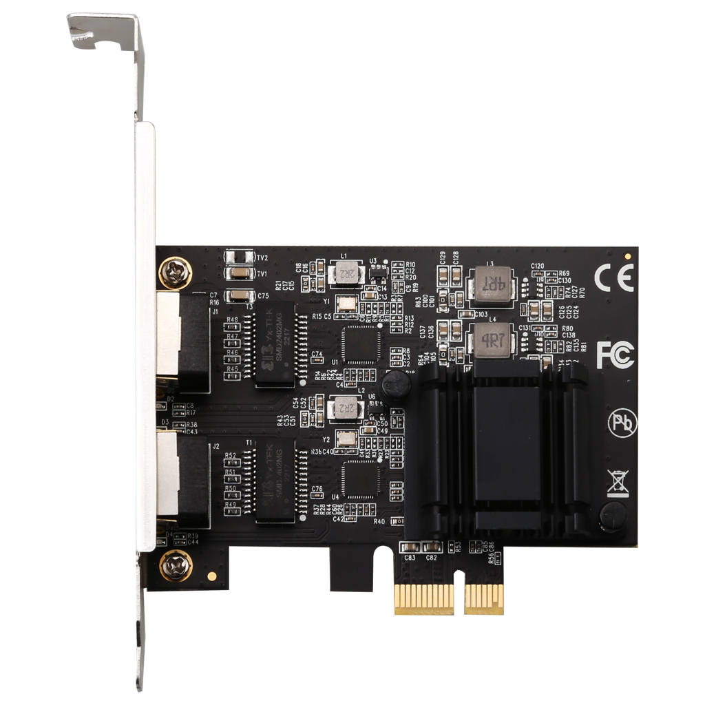 US$ 23.01 - Gigabit Dual Port Server Network 2*RJ45 Port Lan Adapter ...