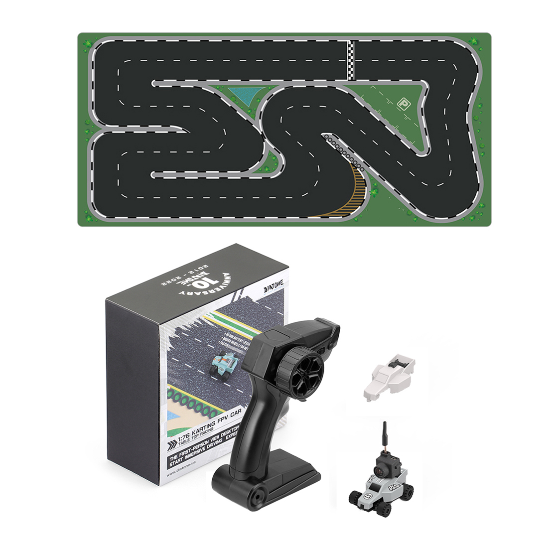 DIATONE 1:76 Q33 karting 60mins Car Sports RC Car Desktop With Mouse ...