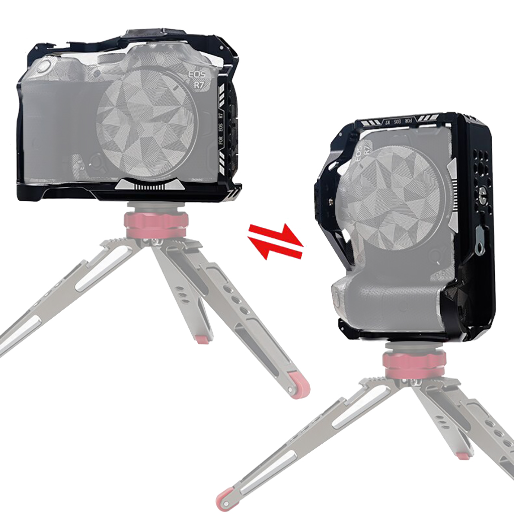 US$ 28.04 - R7 Full Camera Cage Rig for Canon EOS R7 DSLR Camera Video ...