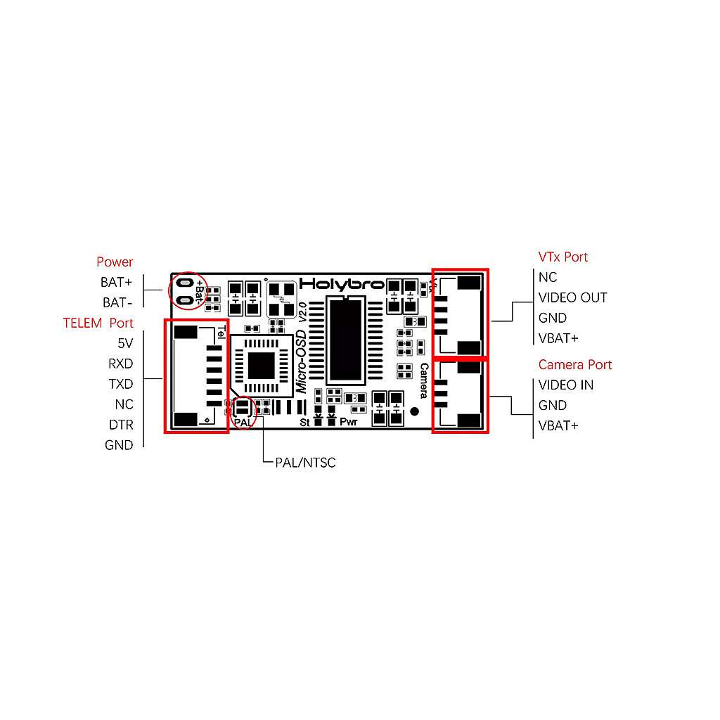 Holybro Micro OSD V2 Module for Pixhawk4 / Pixhawk4 Mini/ Durandal ...