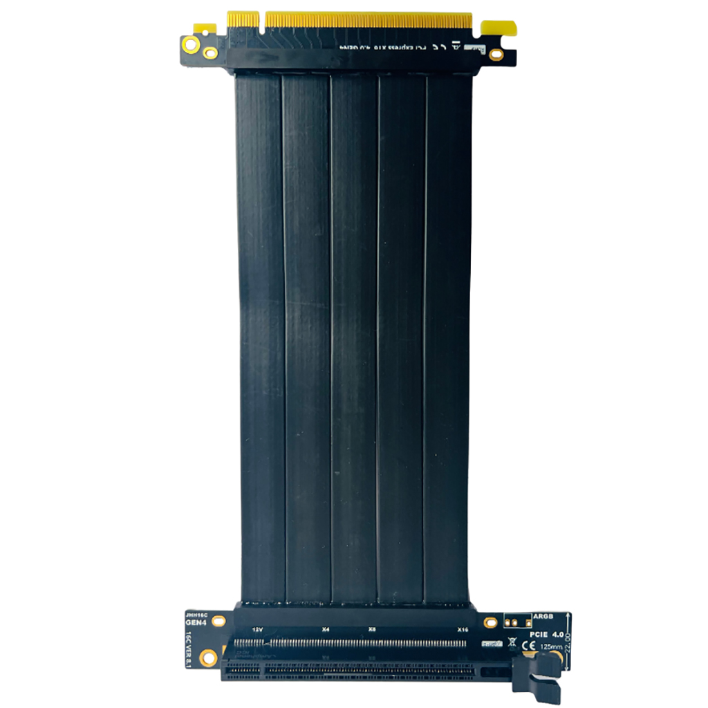 90 Degree Right Angle PCIE x16 4.0 3.0 Graphics Card Extension Cable ...