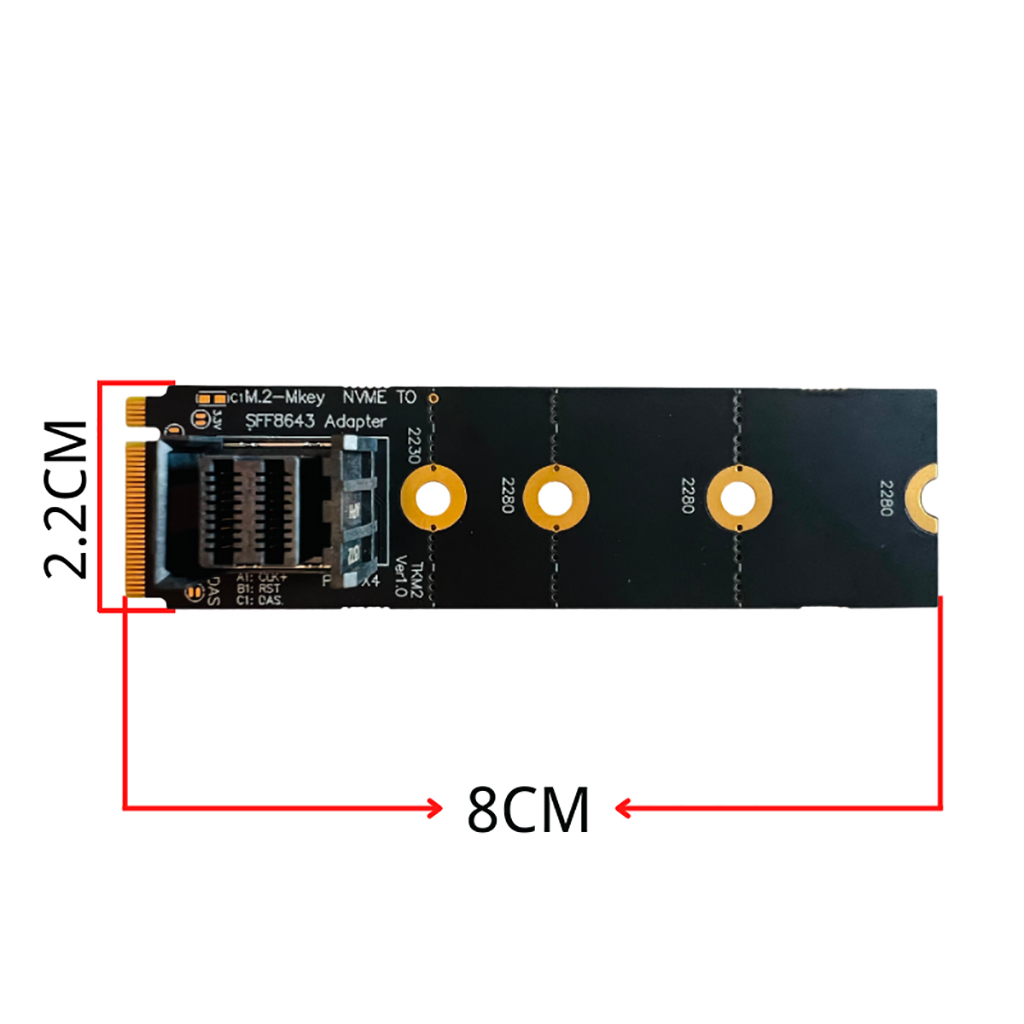 US$ 6.20 ~ US$ 6.89 - M.2 M-key to SFF-8643 U.2 Adapter Card PCI-E ...