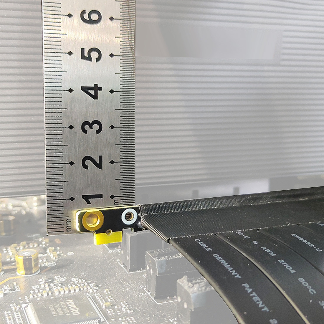 PCIE X4-16 Graphics Card Extension Cable 90 Degree PCI Express X16 ...