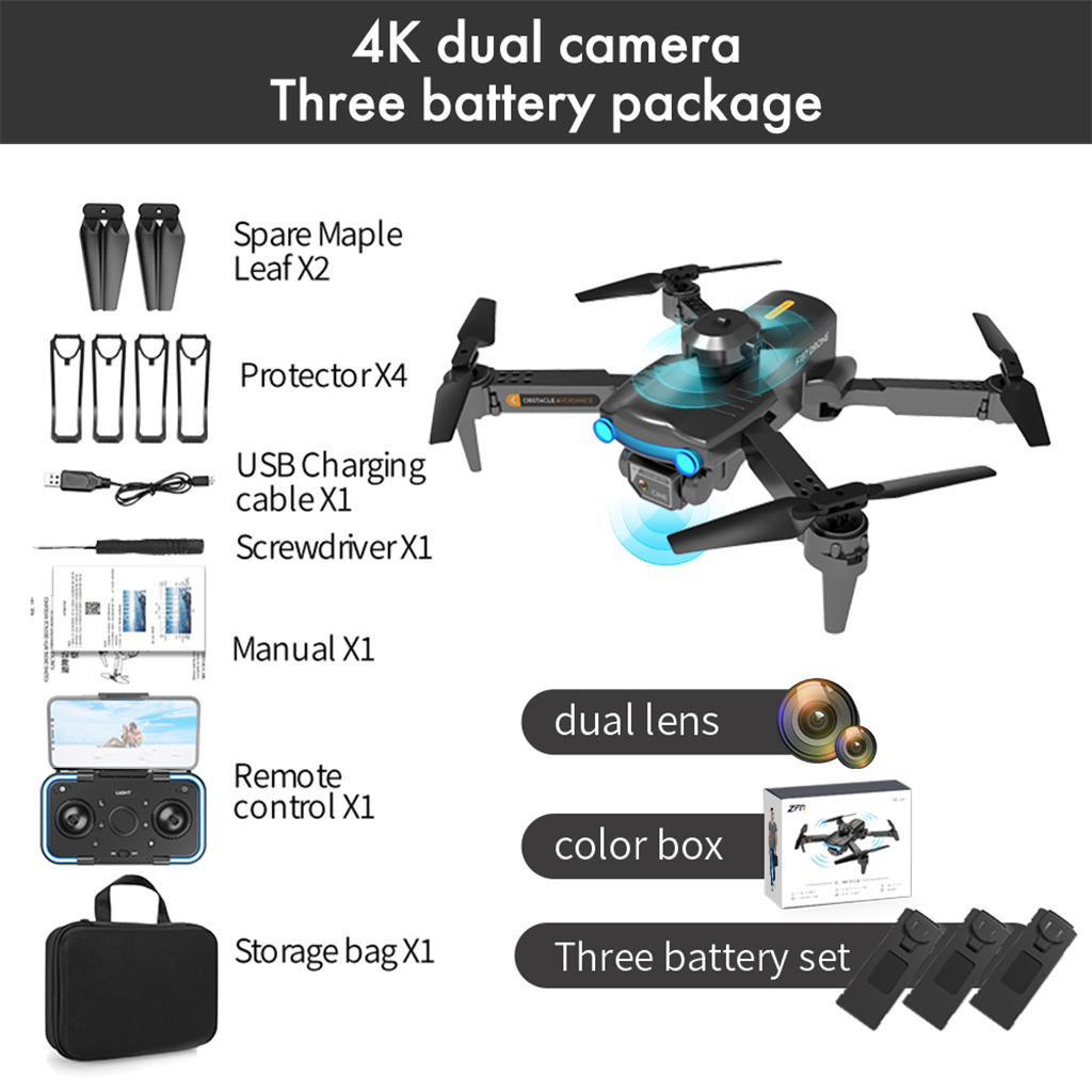 LSRC-Mini Dron XT5, 4K, Cámara Dual, Evitación De