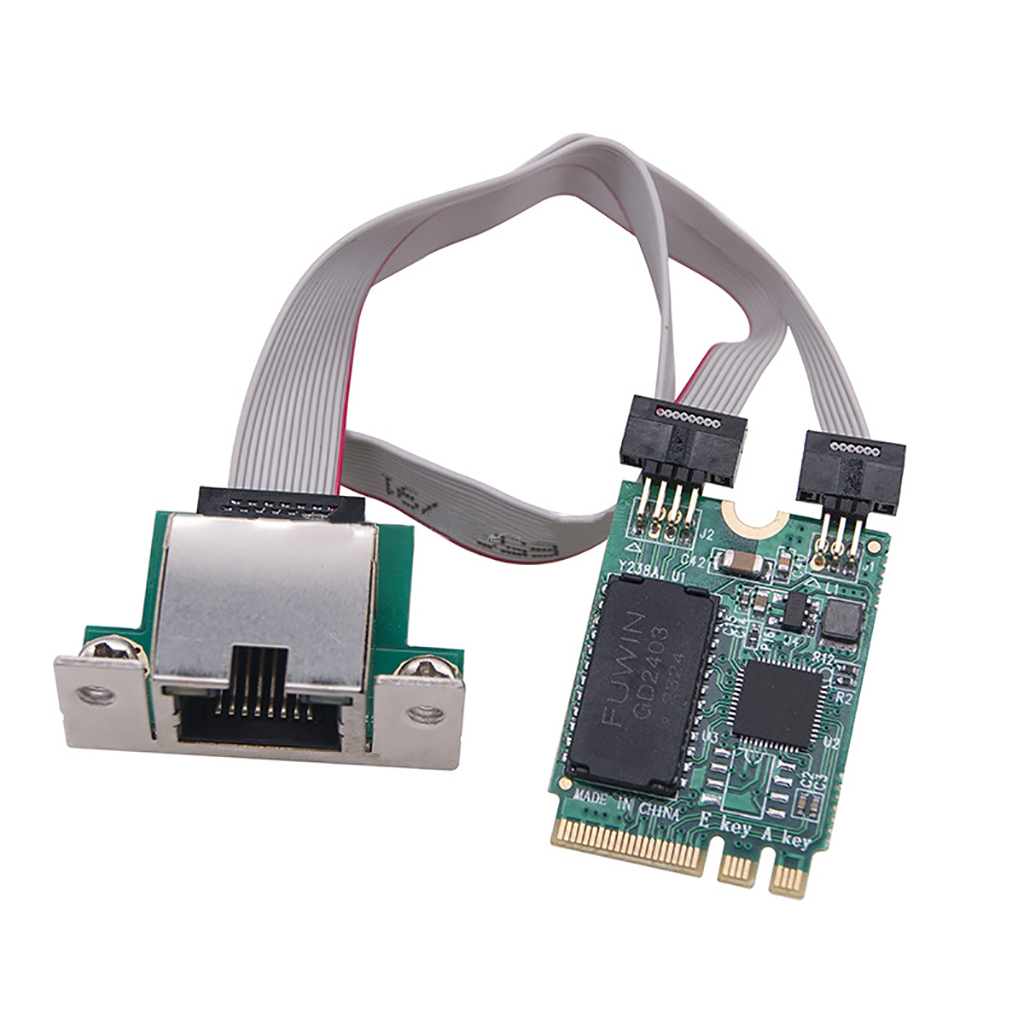 US$ 10.30 ~ US$ 11.44 - Mini PCIe / M.2 A+E KEY 10/100/1000M/2.5G Gigabit Ethernet Card R45 Port ...