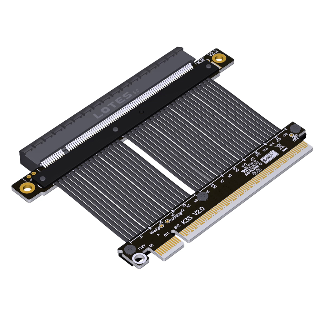 PCIe 5.0 x16 Gen5 High-Speed Lossless Flexible Cable Graphics Card GPU ...