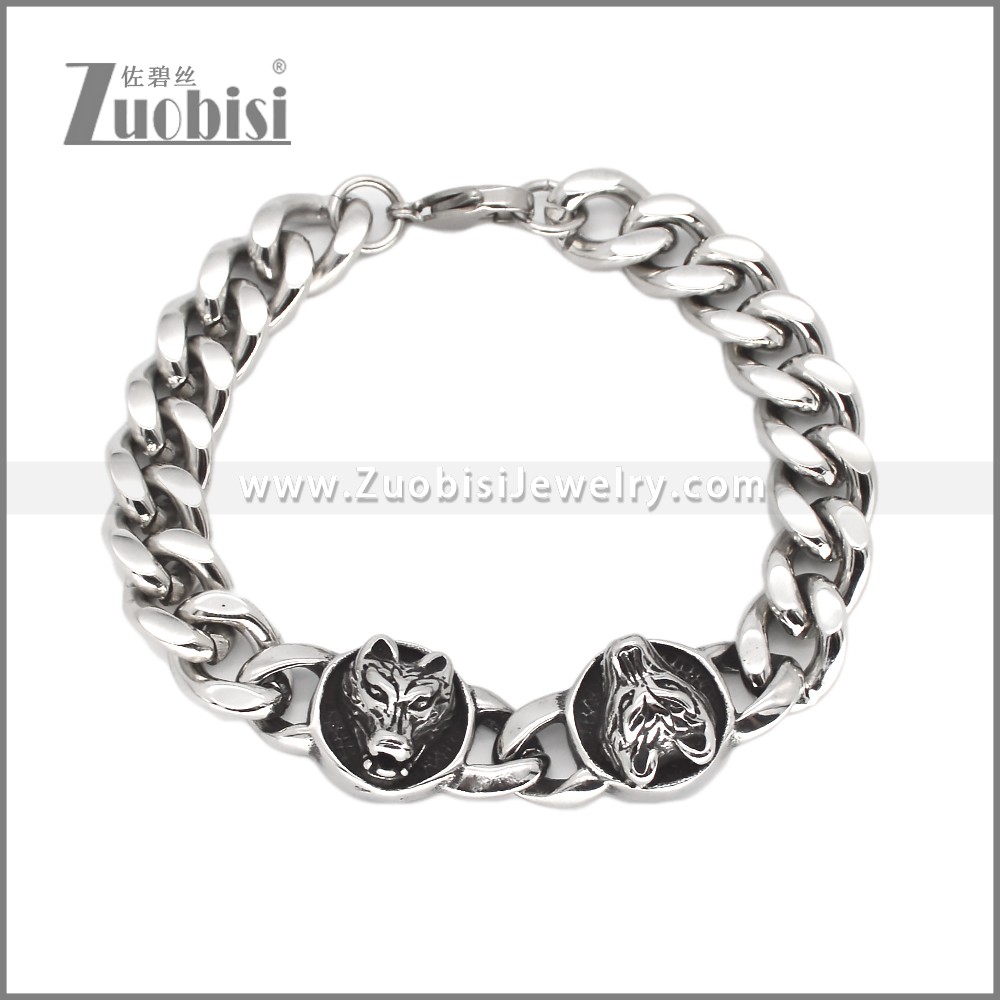Stainless Steel Casting Bracelet b010642 - Zuobisi Jewelry