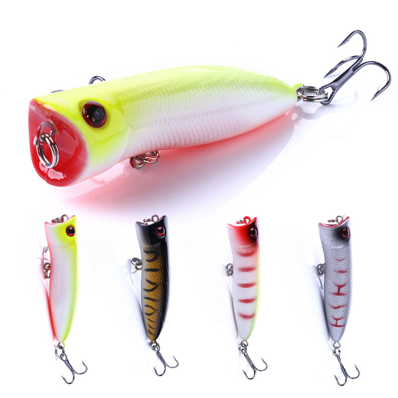 popper fishing lures 5.5cm 5.5g wobbler isca artificial hard bait pesca ...