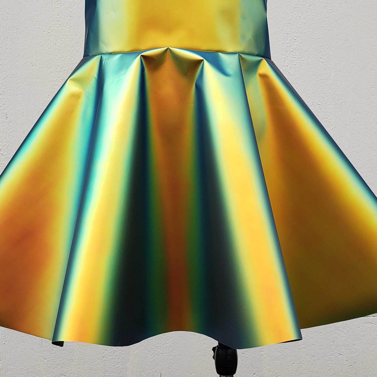 US$ 75.00 - Handmade Custom Holographic Vinyl Bustier Mini Skirt Rave ...